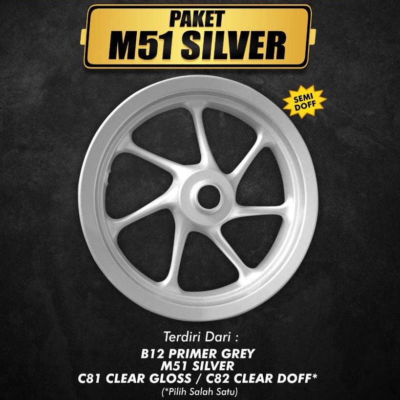 Jual Paket Cat Velg M51 Silver (3 klg) / Sapporo Ultimate / Sapporo ...