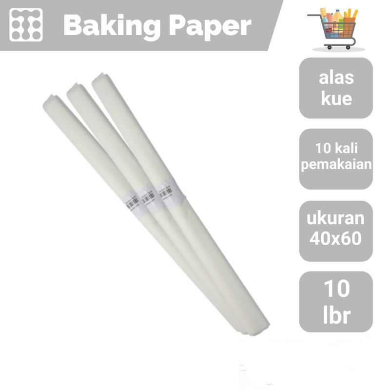 Jual Baking Paper Best Fresh 40x60 - Alas Panggang Roti @10 lembar ...