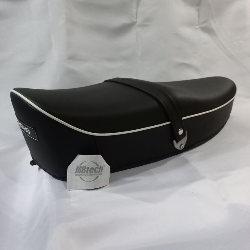 Jual SADEL PIAGGIO VESPA KULIT MBTECH jok panjang rangka besi px ps ...