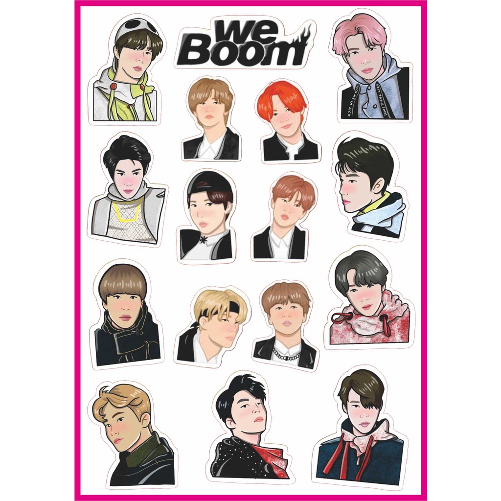 Jual Stiker KPOP BTS 1 [ISI 15PCS] Sticker Setiker case Laptop | HP ...