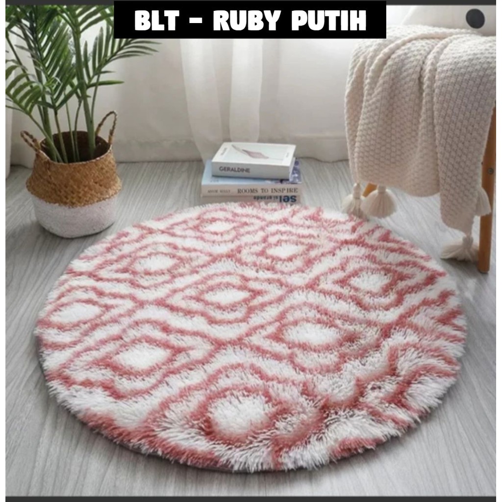 Jual Zeita - Karpet motif Baru bulat karpet lantai 1meter | Shopee ...