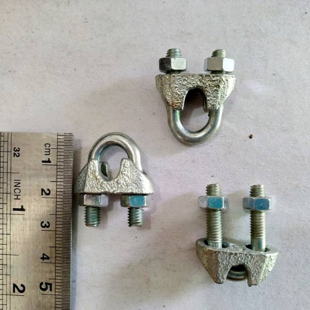 Jual Klem Sling 6mm/KLEM KABEL SLING/CLAM WIRE ROPE/KUKU MACAN Clamp ...