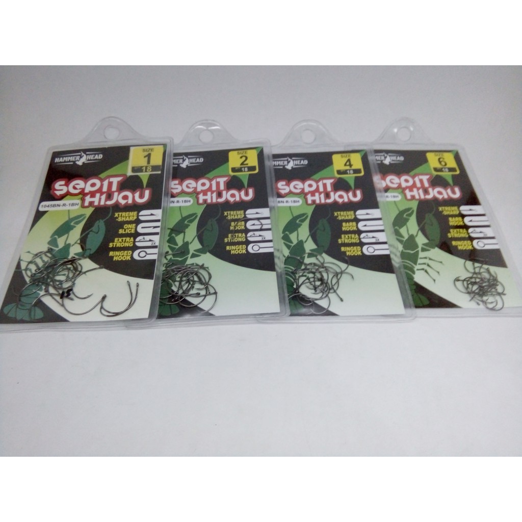 Jual Mata Pancing Udang Hammer head sepit hijau | Shopee Indonesia