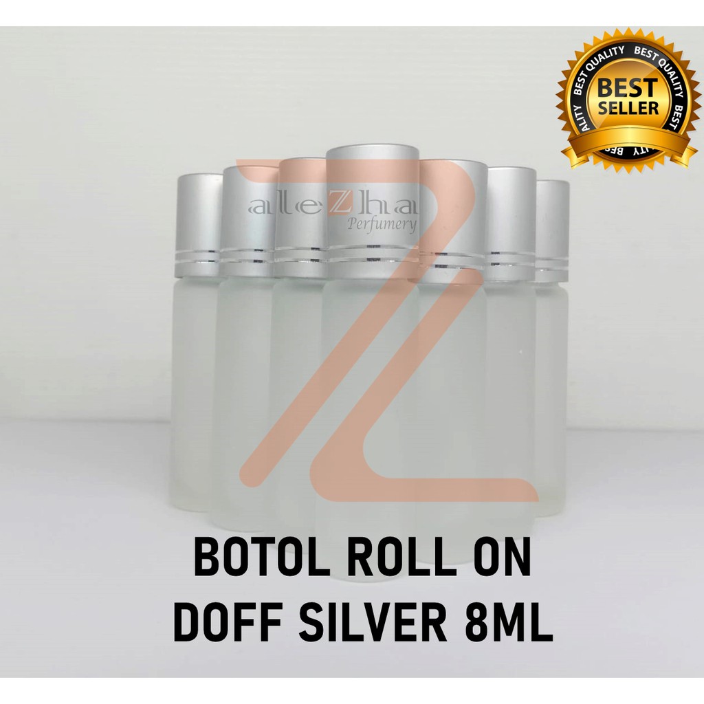 Jual BOTOL PARFUM ROLL ON - DOFF SILVER - 8ML | Shopee Indonesia