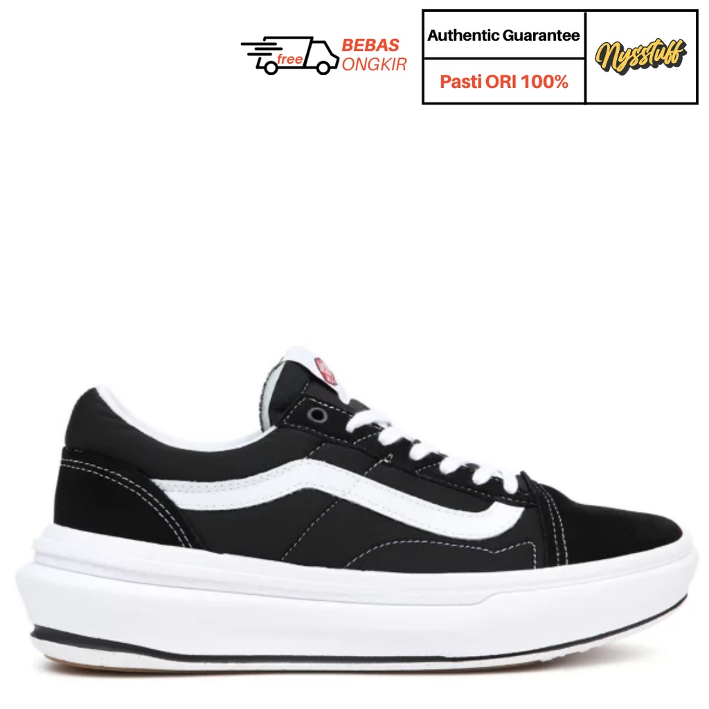 Jual Vans Old Skool Overt Comfycush Black White Original Shopee