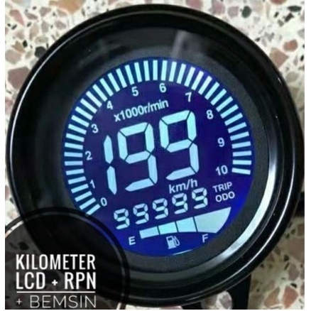 Jual Spidometer Digital Custom Full Indikator Led Speedometer CB ...