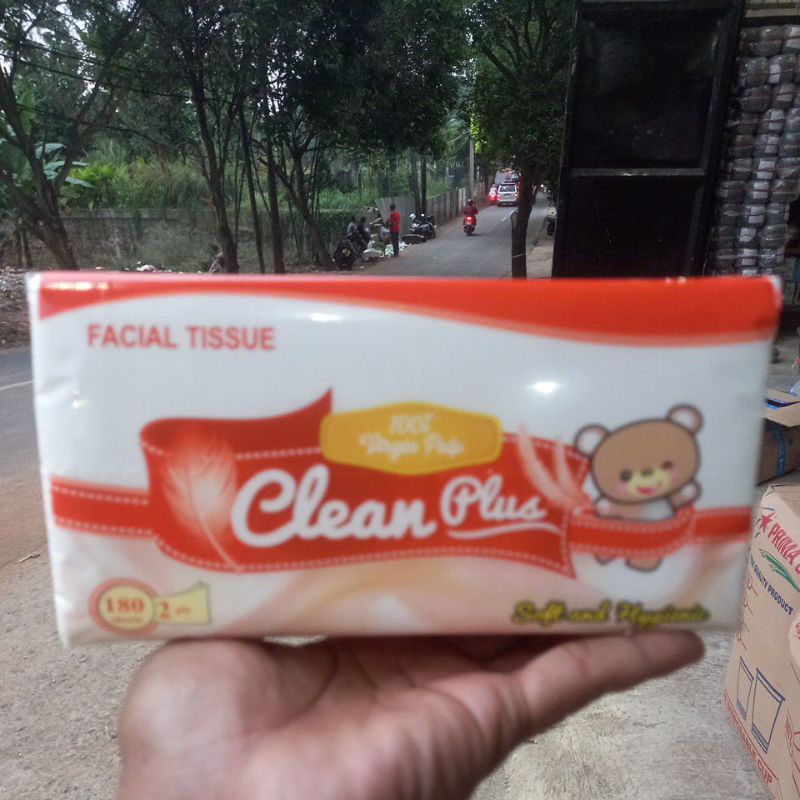 Jual Tissue cleanplus 180 sheet 2 ply - paket 10 pcs | Shopee Indonesia