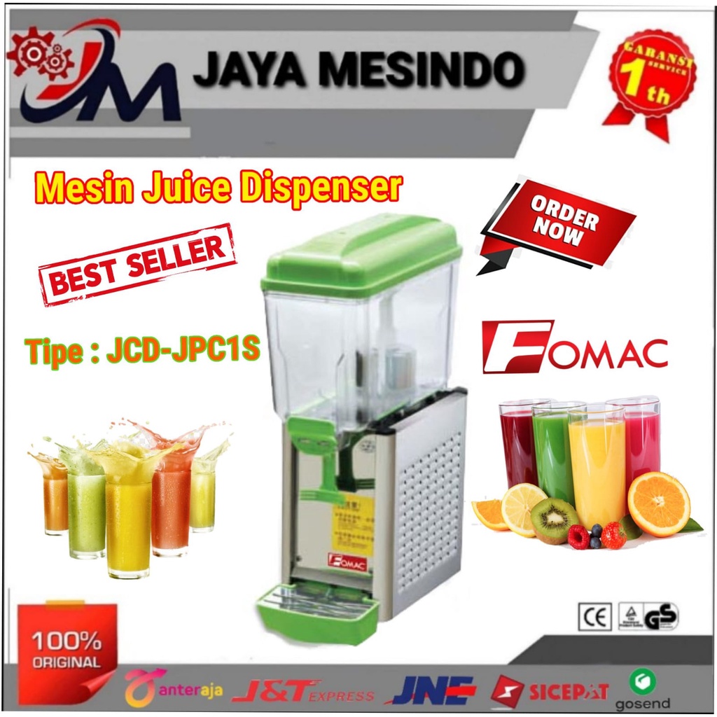 Jual Mesin Juice Dispenser 1 Tabung dengan Pendingin JCD-JPC1S FOMAC | Shopee Indonesia