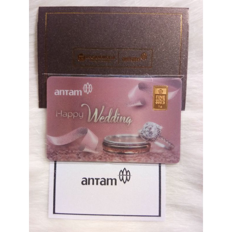 Jual Emas Antam Gift Series Happy Wedding Pink | Shopee Indonesia