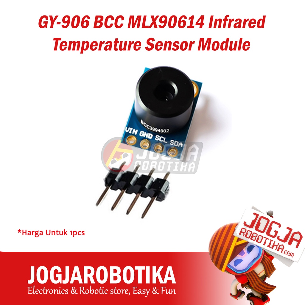 Jual GY-906 BCC MLX90614 MLX90614ESF Infrared Temperature Sensor Module ...