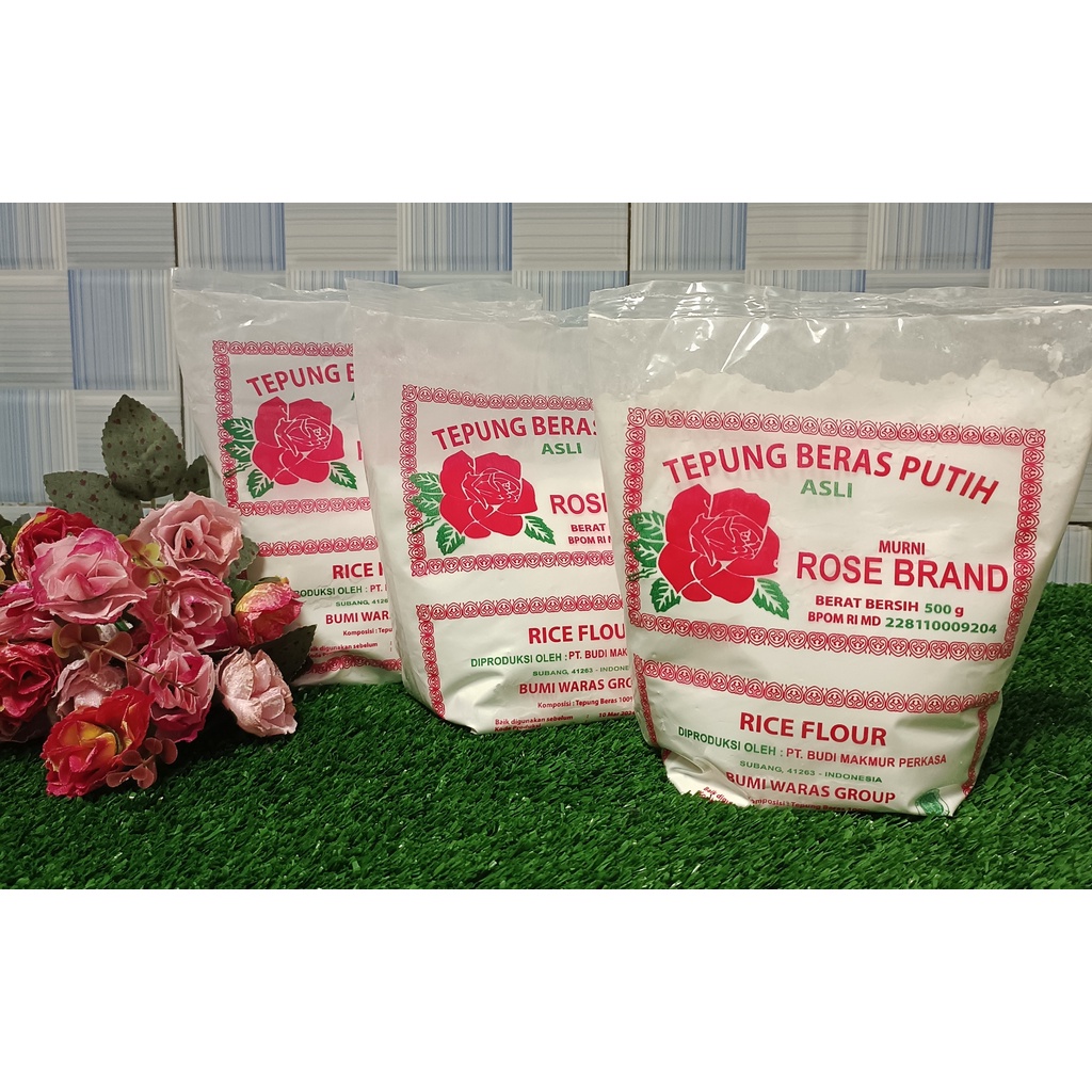 Jual Tepung Beras Putih ( RICE FLOUR ) Rose Brand 500 gr | Shopee Indonesia