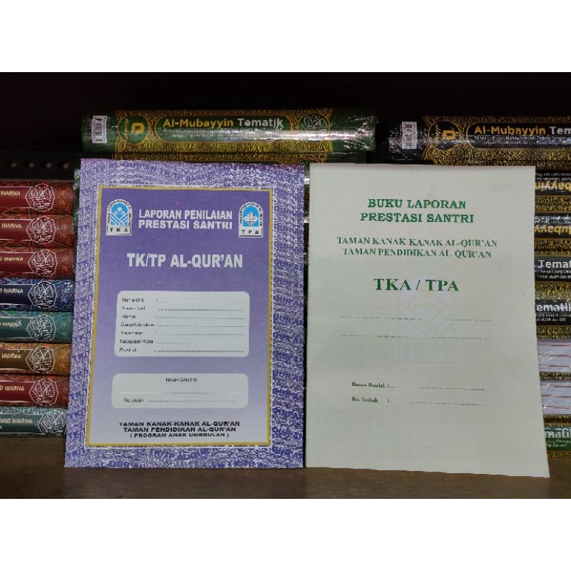 Jual Buku Raport TKA/TPA,Laporan Penilaian Prestasi Santri | Shopee ...
