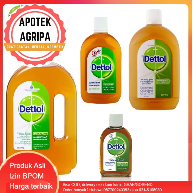 Jual Dettol Detol Antiseptic Liquid 95ml 245ml 495 ML | Shopee Indonesia