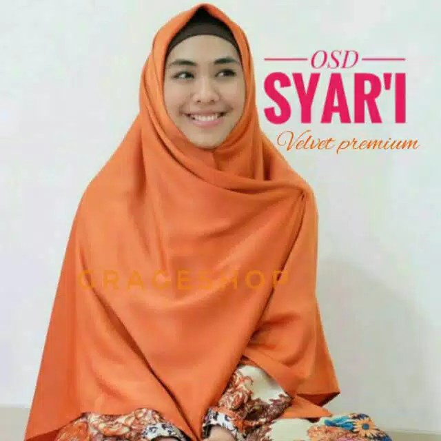 Jual Jilbab segi empat velvet Jumbo 150cm syari segiempat square satin ...