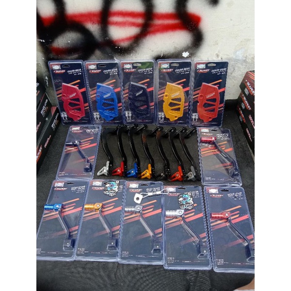Jual Paket set operan gigi pedal rem plus cover gear wr 155 paket set ...