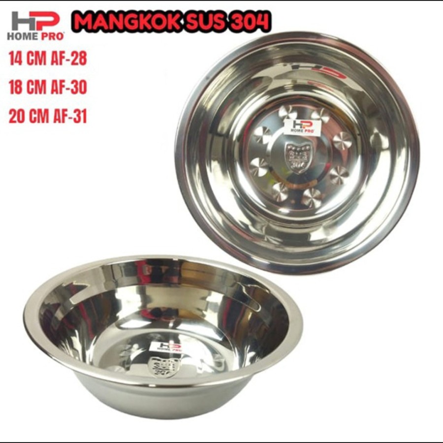 Jual Mangkok Stainless SUS 304 / Baskom kobokan / Mangkok Nasi ...