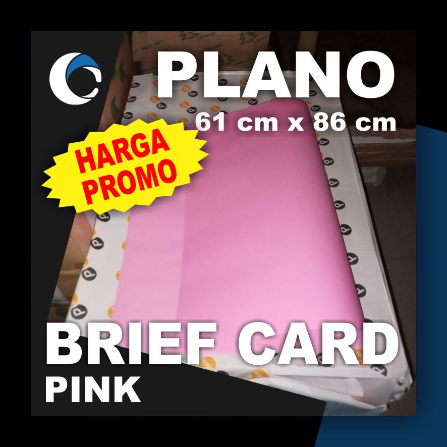 Jual KERTAS BC / BRIEF CARD PINK 160 GSM Uk [ PLANO ] 61 cm X 86 cm ...