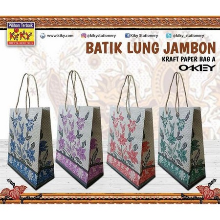 Jual KIKY okey Paper bag batik A (PERPAK = 10 pcs) | Shopee Indonesia