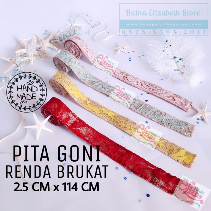 Jual Pita Goni Renda Brokat - Brocade Lace Burlap Ribbon - Tali Pita ...