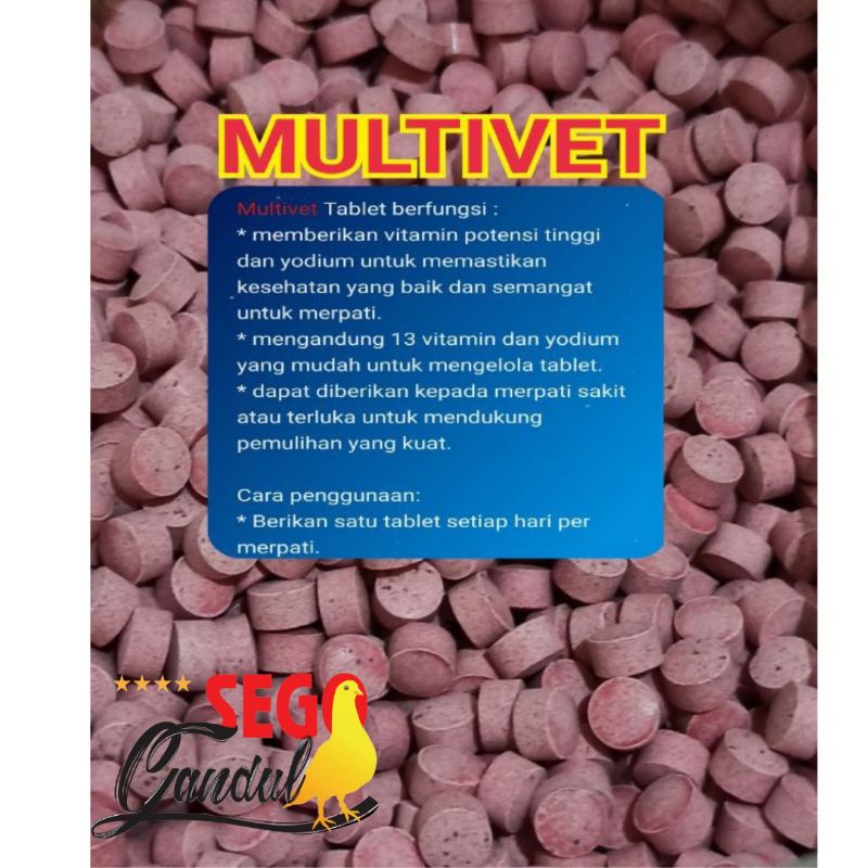 Jual Multivitamin Burung Multivet Vetafarm Per 1 Butir | Shopee Indonesia