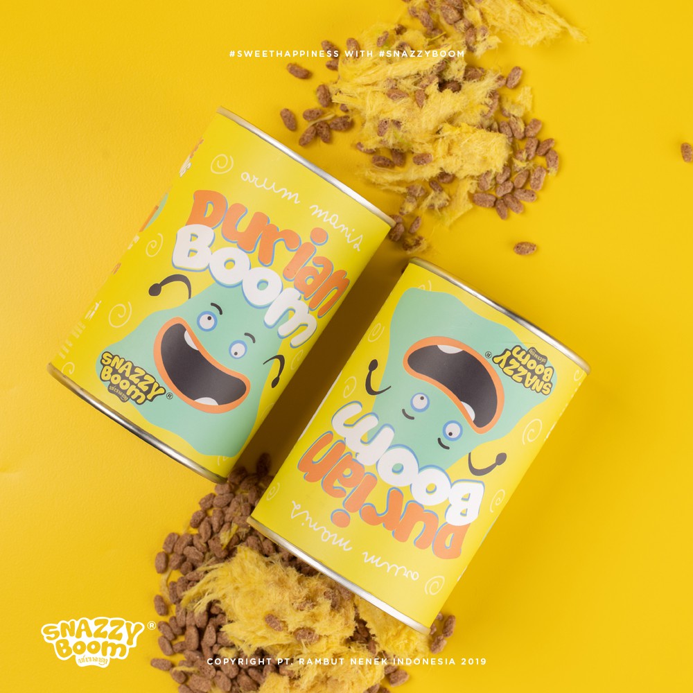 Jual Permen Gulali Arum Manis Snazzyboom rasa DURIAN - 60 gr | Shopee ...