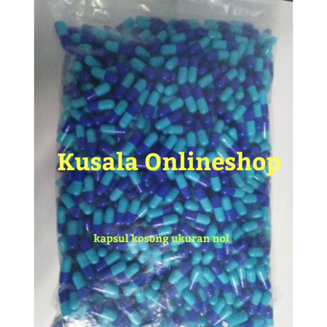 Jual kapsul kosong ukuran nol/cangkang kapsul 0/kapsul warna biru | Shopee Indonesia