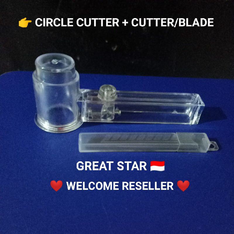 Jual CIRCLE CUTTER 4CM+FREE isi Cutter 1 pak (TANPA PACKING) | Shopee ...
