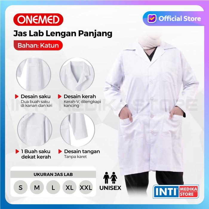Jual Medical Onemed - Jas Lab Lengan Panjang | Shopee Indonesia