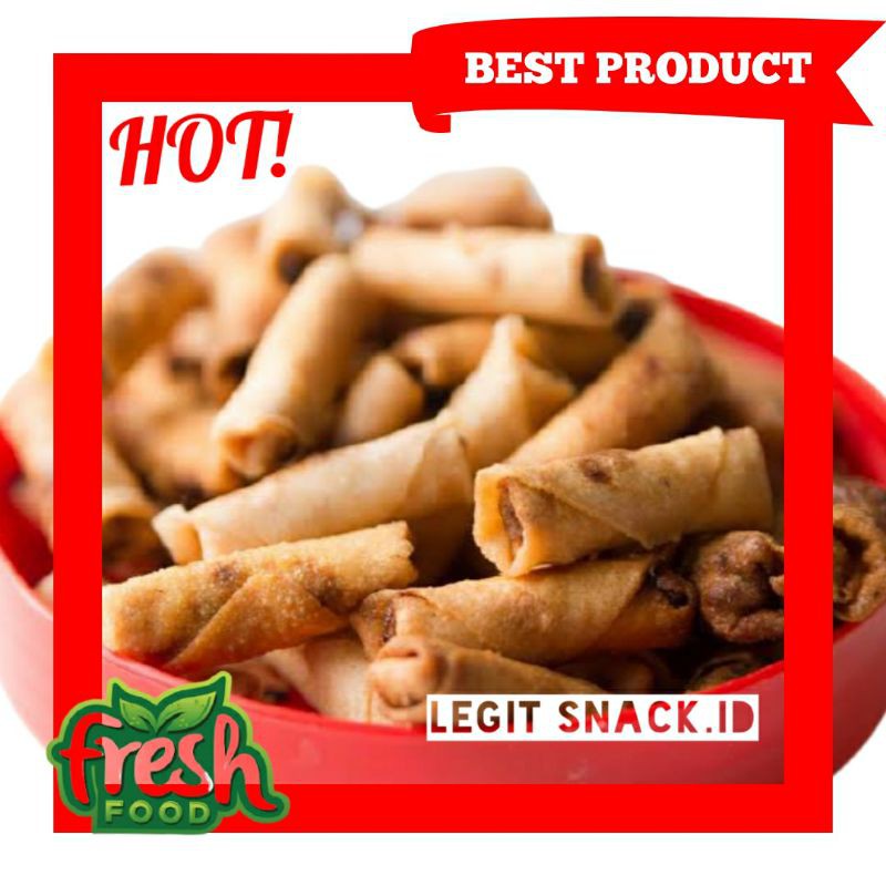 Jual Sumpia Ebi Pedas 500 Gr / Snack Sumpiah Udang Pedes / Spring Roll ...