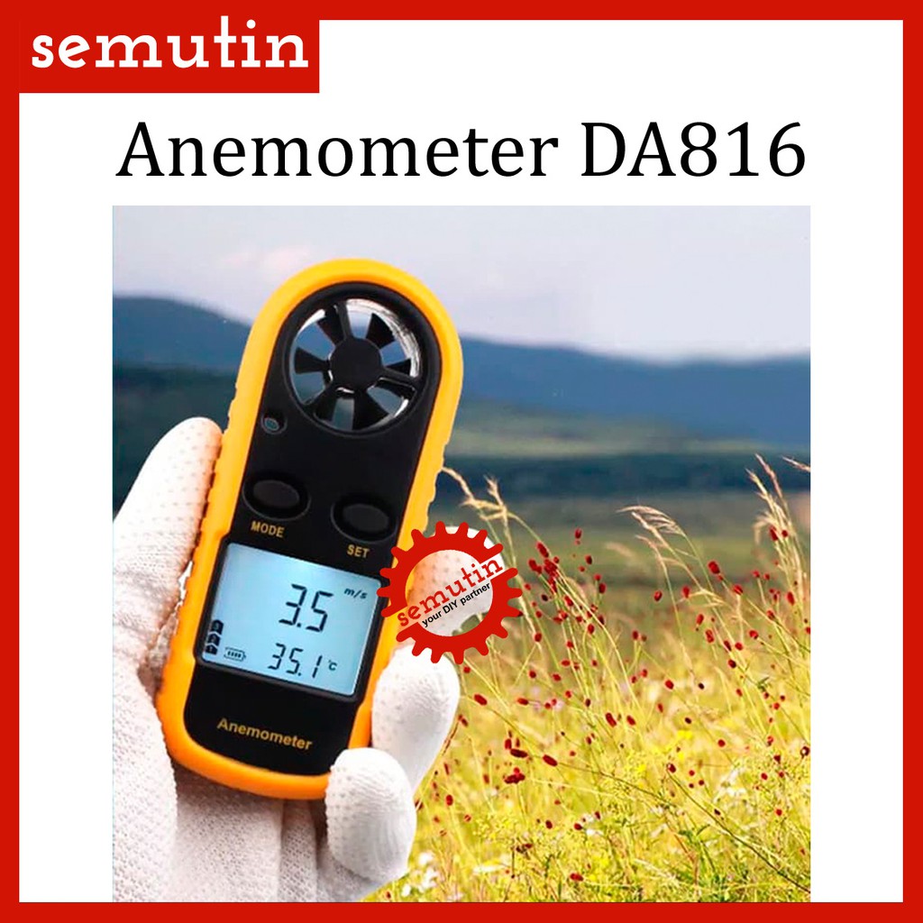 Jual Digital Anemometer Thermometer DA816 / Alat Ukur Anemo Meter ...