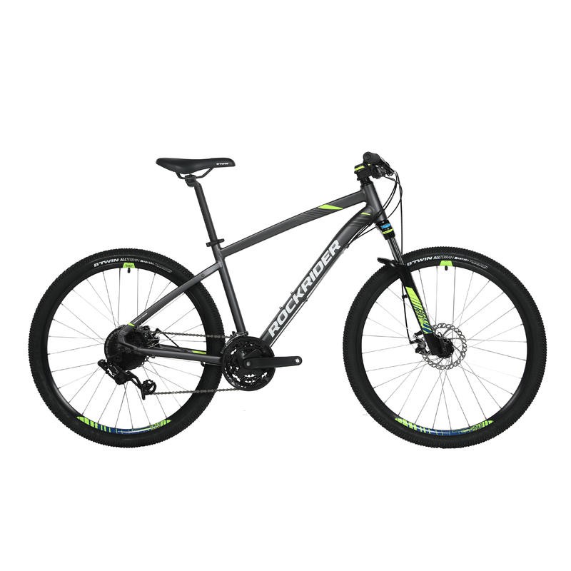Jual Sepeda Rockrider 520 Grey Lime Impor Original - Abu | Shopee Indonesia