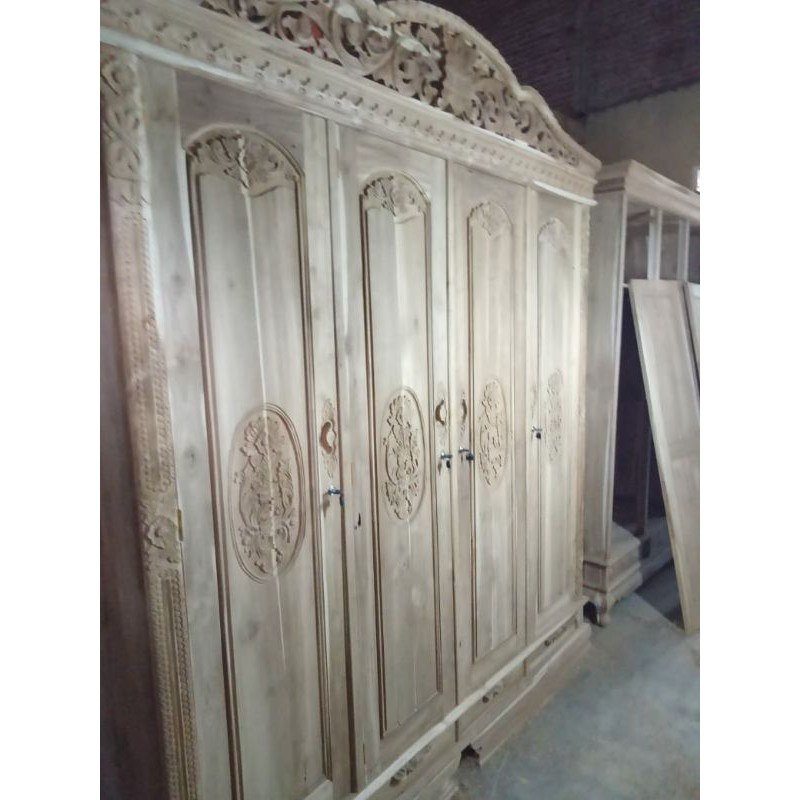 Jual Almari Rahwana 4 pintu mentah | Shopee Indonesia