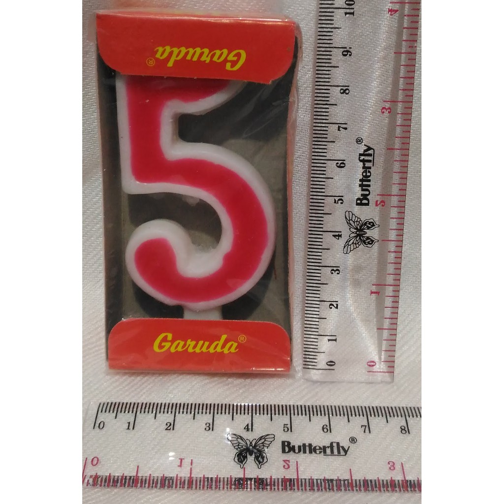 Jual Lilin Ultah Ulang Tahun Birthday Candle Angka 5 Lima Five READY ...