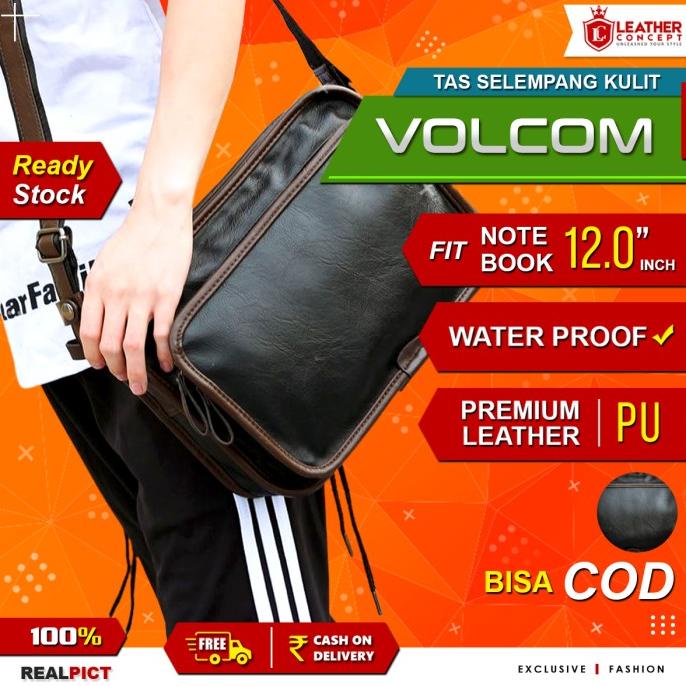 Jual Tas Selempang Kulit Pria (Volcom) | Shopee Indonesia