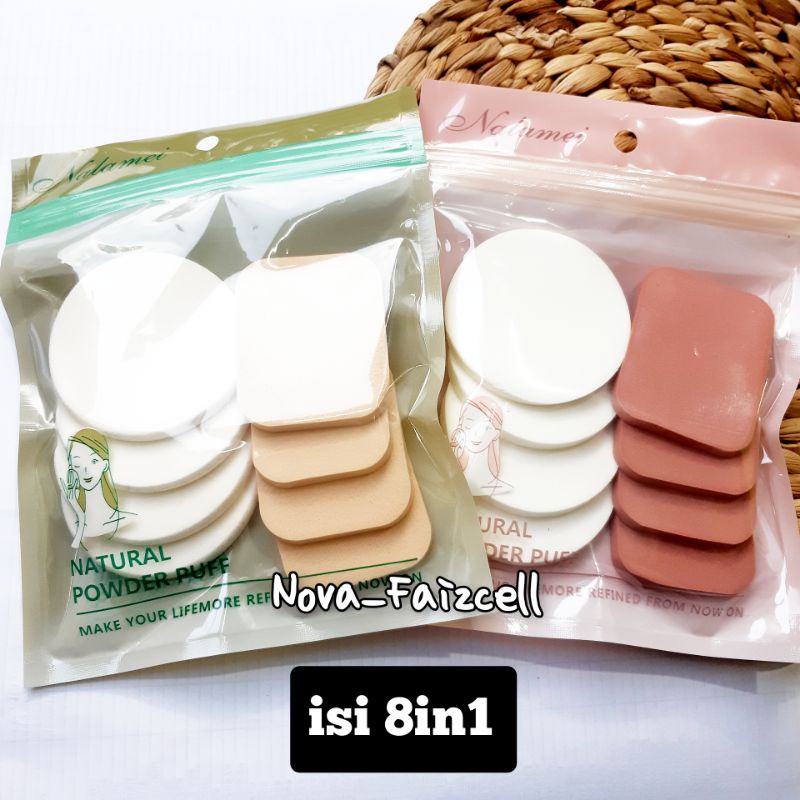 Jual 8in1 / Set - Sponge bedak / applicator sponge / Rembuk bedak ...