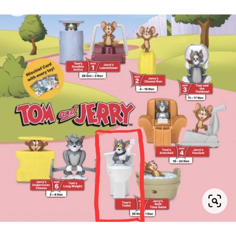 Jual Happy Meal Mcd Mcdonalds Tom Jerry varian Tom's Toilet | Shopee ...