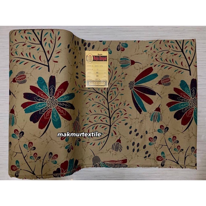 Jual Kain Batik Katun Raja Ampat 1273 Kembang Mulyani / Batik Raja ...