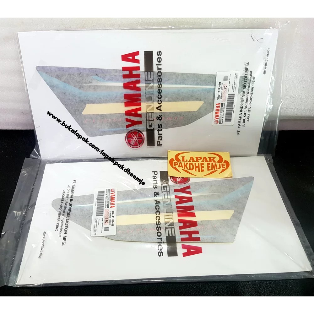 Jual STICKER TUTUP AKI RX KING 2007 YAMAHA ORIGINAL BIRU HARGA SEPASANG ...