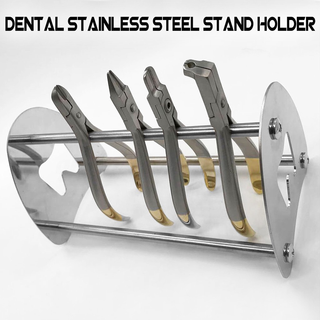 Jual Dental Stainless Steel Stand Holder For Orthodontic Pliers ...