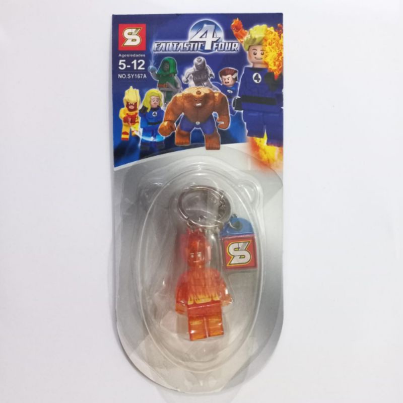 Jual KEY CHAIN / GANTUNGAN KUNCI FIGURE FANTASTIC FOUR SUPER HERO MS ...
