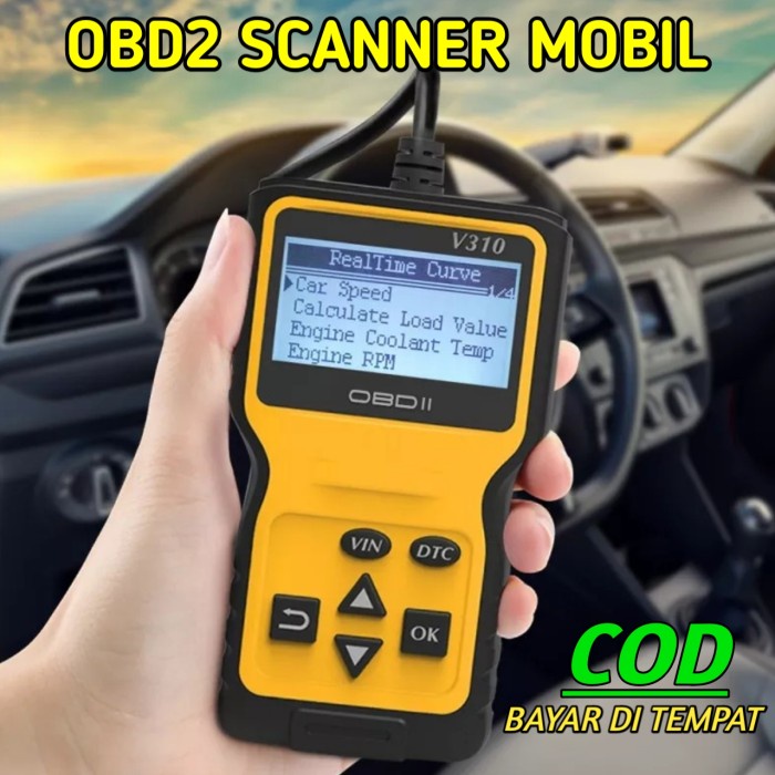 Jual ALAT SCANER MOBIL OBD2 SCANNER MOBIL OBD II PENDETEKSI KERUSAKAN ...