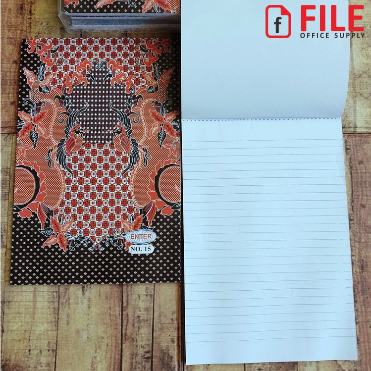 Jual Block Note Enter Batik No. 15 / Buku Catatan / Notes | Shopee ...
