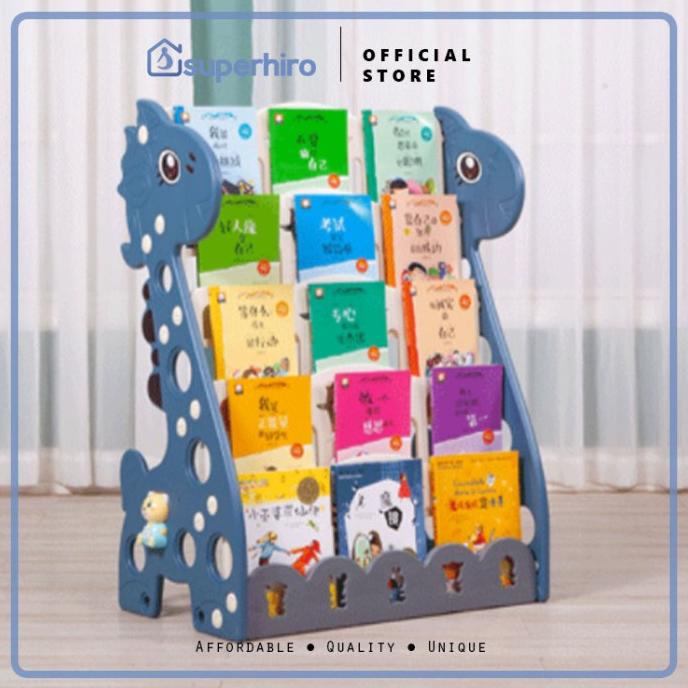 Jual Rak Buku Anak 4 Tingkat Kid Bookshelf Rak Dekoratif Jerapah Boy ...