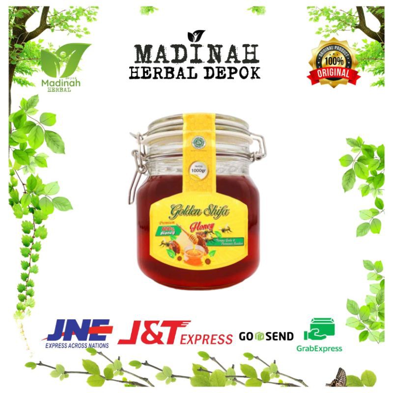 Jual Madu Premium Golden Shifa Honey Multiflora Asli 1Kg | Shopee Indonesia