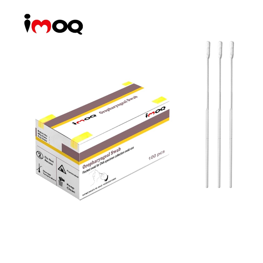 Jual Flocked Oropharyngeal swab / Swab Orofaring 100pcs/pack - IMOQ ...