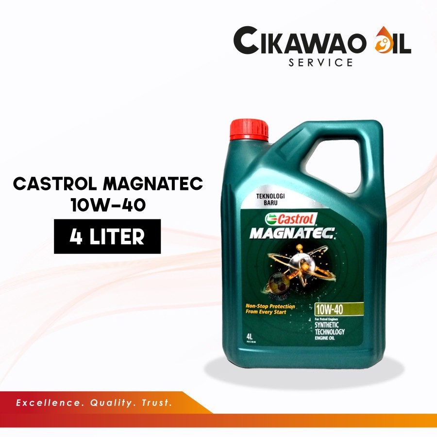 Jual Oli Mesin Castrol Magnatec 10W-40 4L (Untuk mobil bensin) | Shopee ...