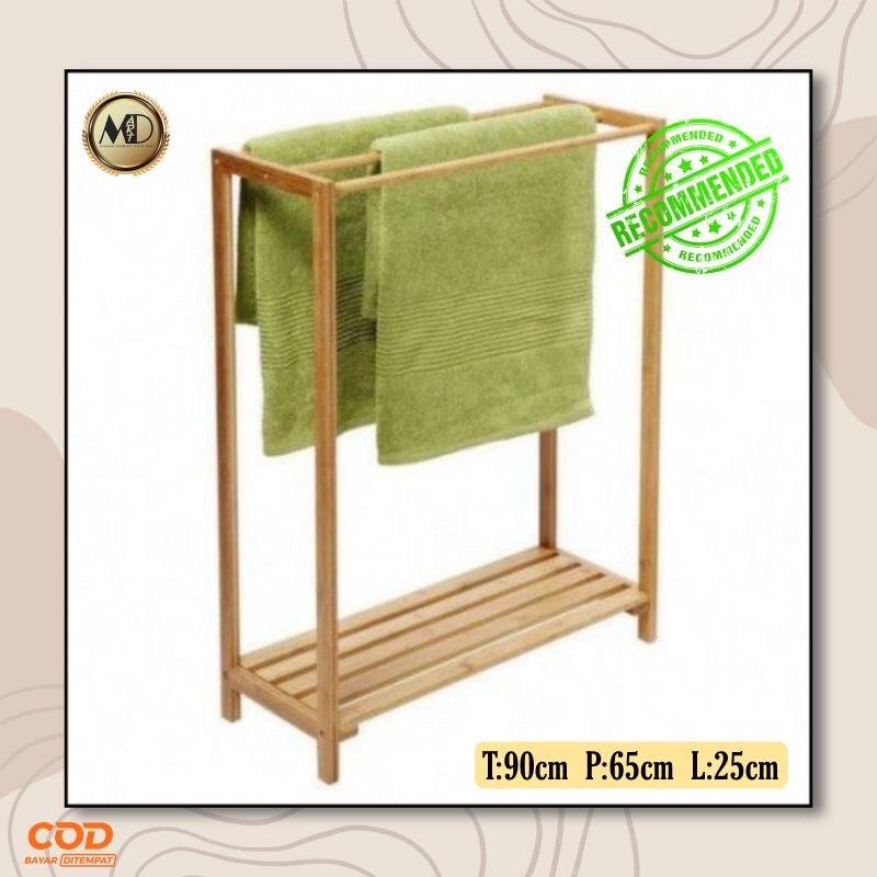 Jual Rak Handuk aesthetic / Rak handuk kayu / tempat handuk / Tempat ...