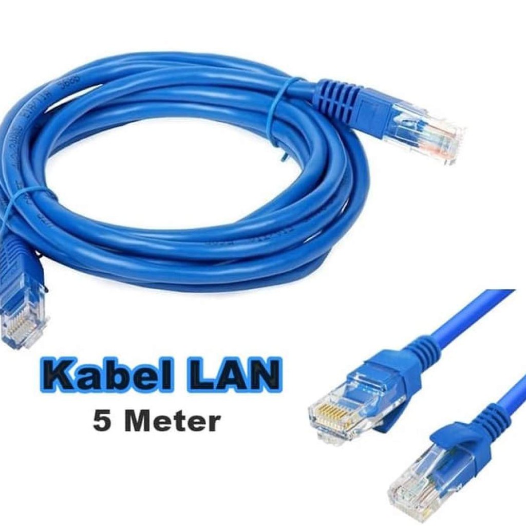 Jual Kabel LAN / Cable UTP Cat 5e ukuran 5 meter | Shopee Indonesia