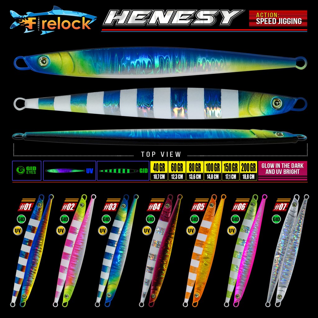Jual EXTRA BONUS | UMPAN PANCING metal jig FIRELOCK HENESY 40 / 60 / 80 / 100 / 150 / 200 GRAM ...