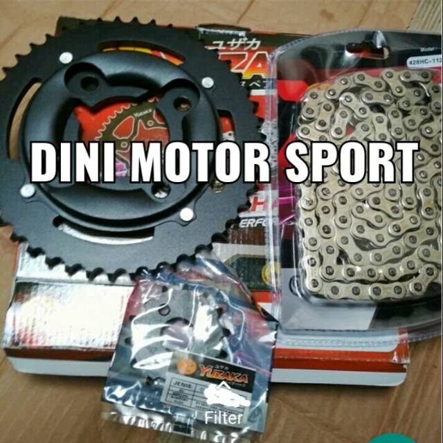 Jual Gearset Girset chainkit Sonic 150 new ukuran 14-46 yuzaka | Shopee ...